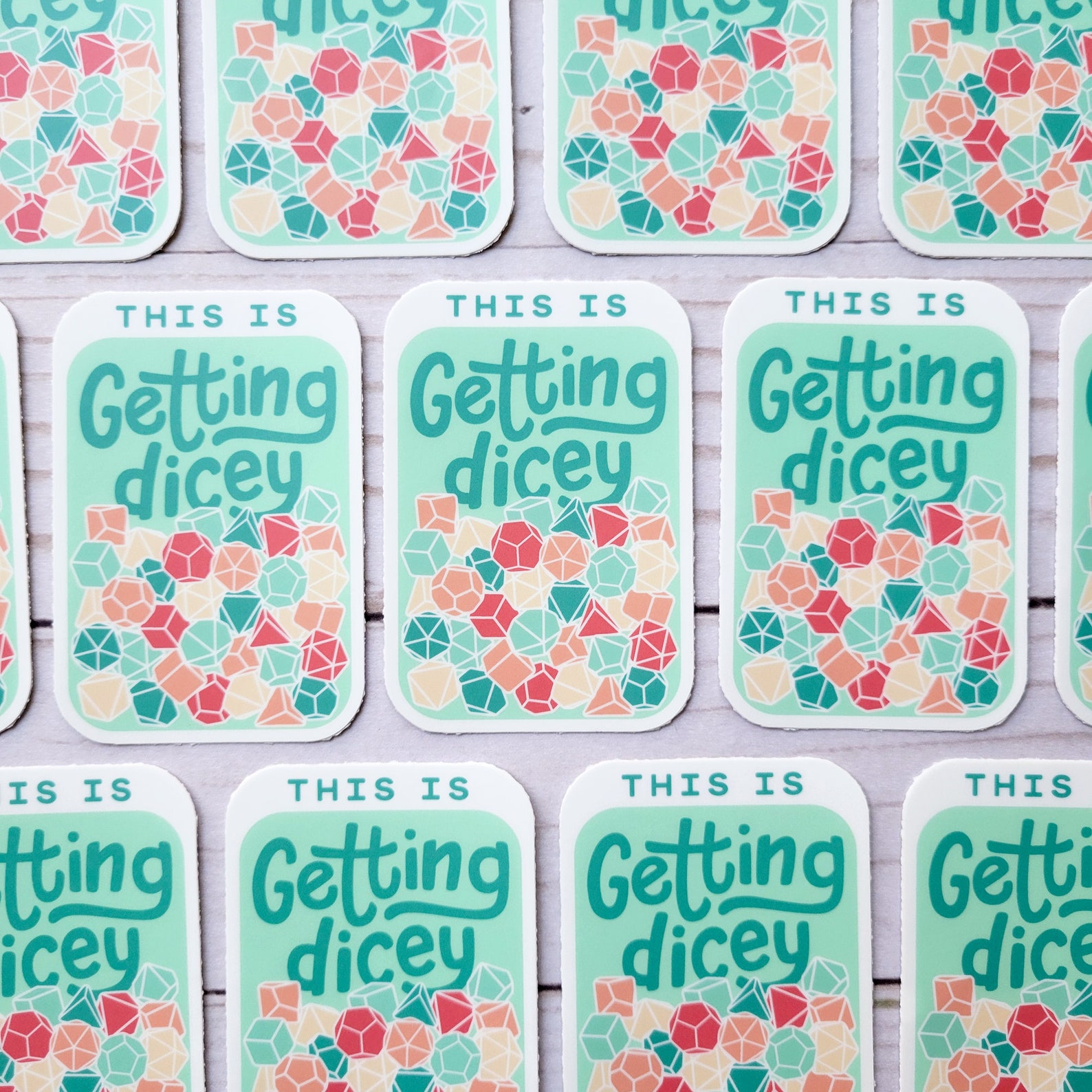 This is Getting Dicey Sticker Dungeons and Dragons 3 Inch - Etsy
