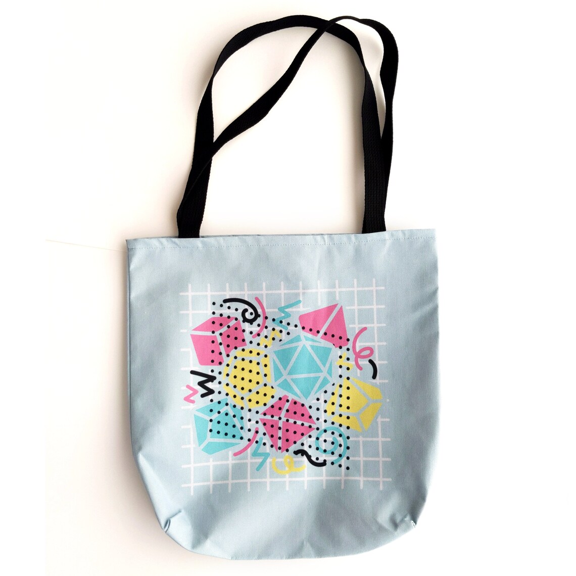 90s Dice Tote Bag, Dungeons and Dragons Tote Bag - Etsy