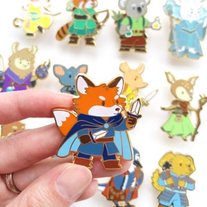 Fox Rogue Enamel Pin, Dungeons and Dragons Enamel Pin, Dnd Rogue Pin - Etsy