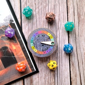 D20 Spinner Enamel Pin, Dungeons and Dragons Pin, Dnd Pin, Tabletop RPG ...