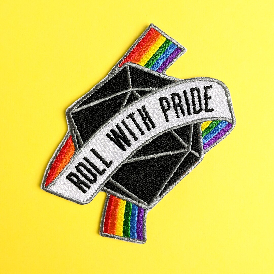Roll With Pride Patch - Dungeons and Dragons Patch - Gaymer Patch - 3.5 ...