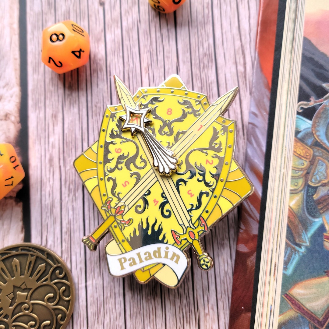 Paladin Divine Smite Spinner Enamel Pin, Dungeons and Dragons Pin, Dnd ...