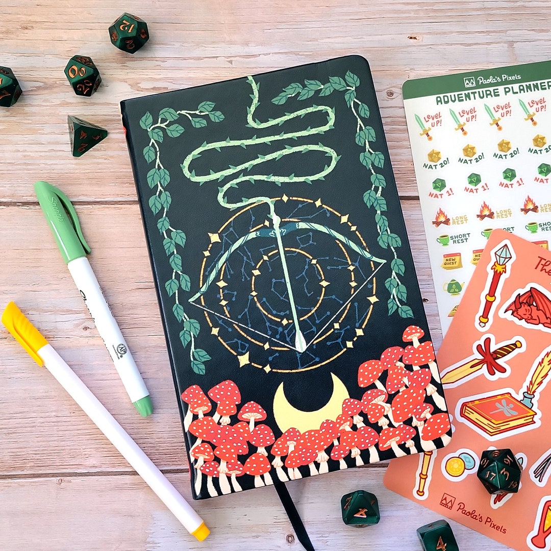 Dark Forest Dot Grid Journal Dotted Paper Notebook Dungeons and Dragons ...
