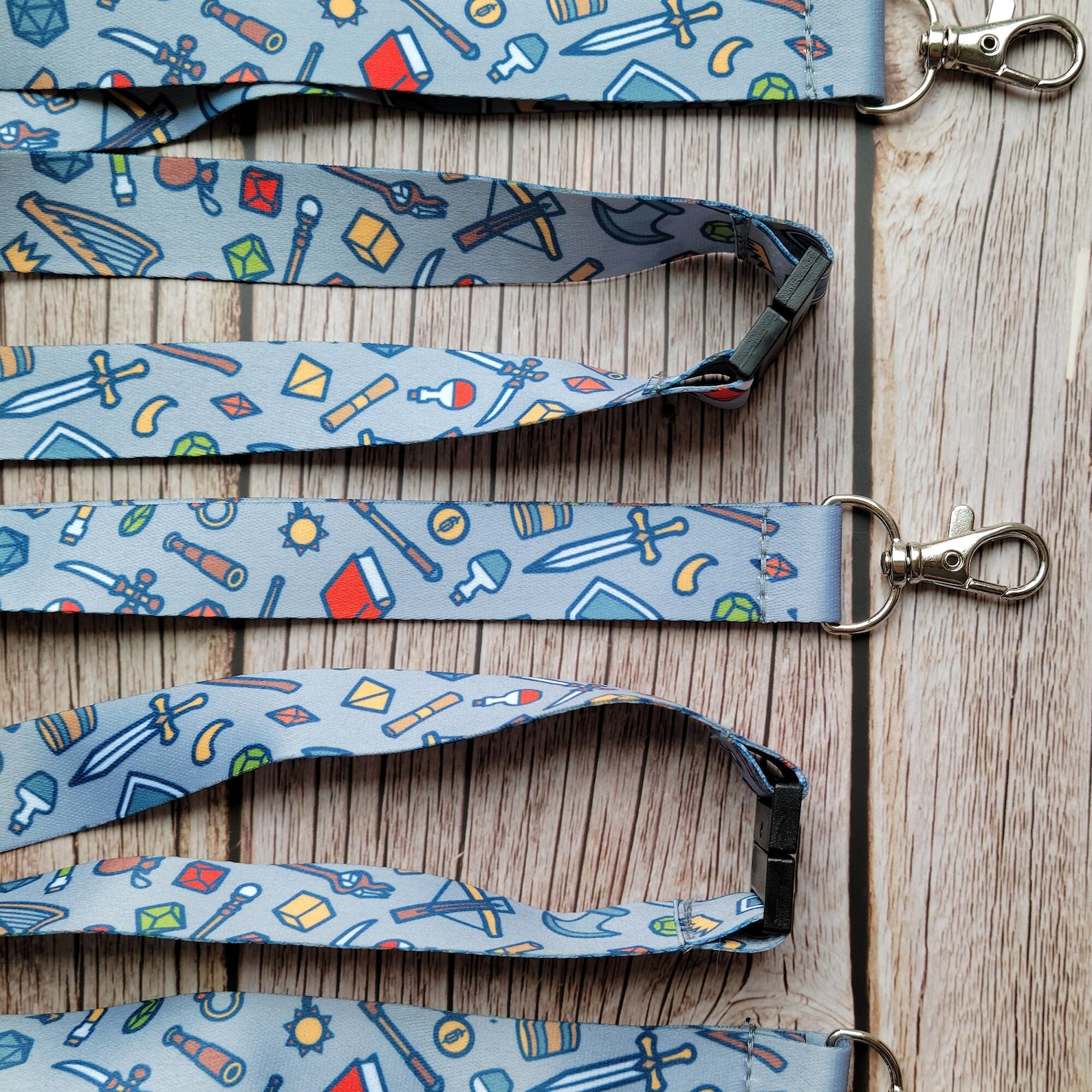 Tabletop Items Lanyard Dungeons and Dragons Lanyard Geeky - Etsy