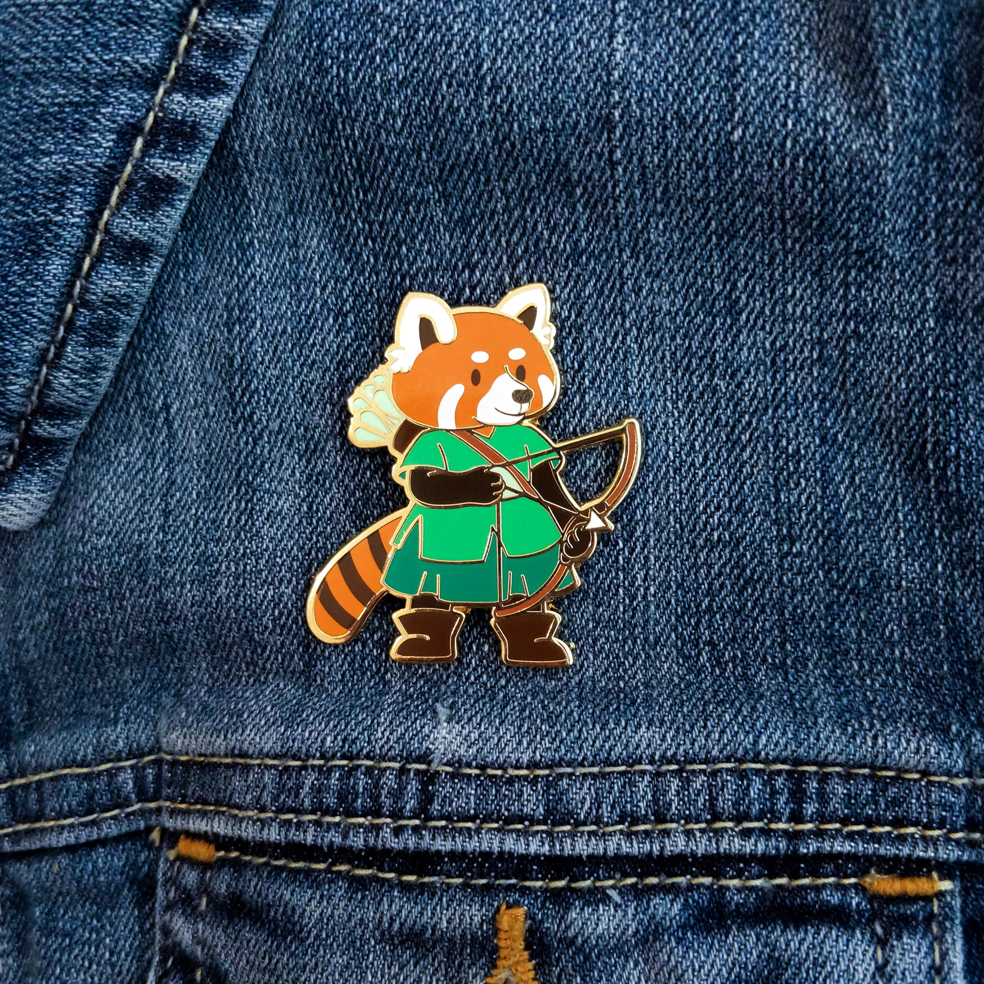 Red Panda Ranger Enamel Pin Dungeons and Dragons Enamel Pin | Etsy