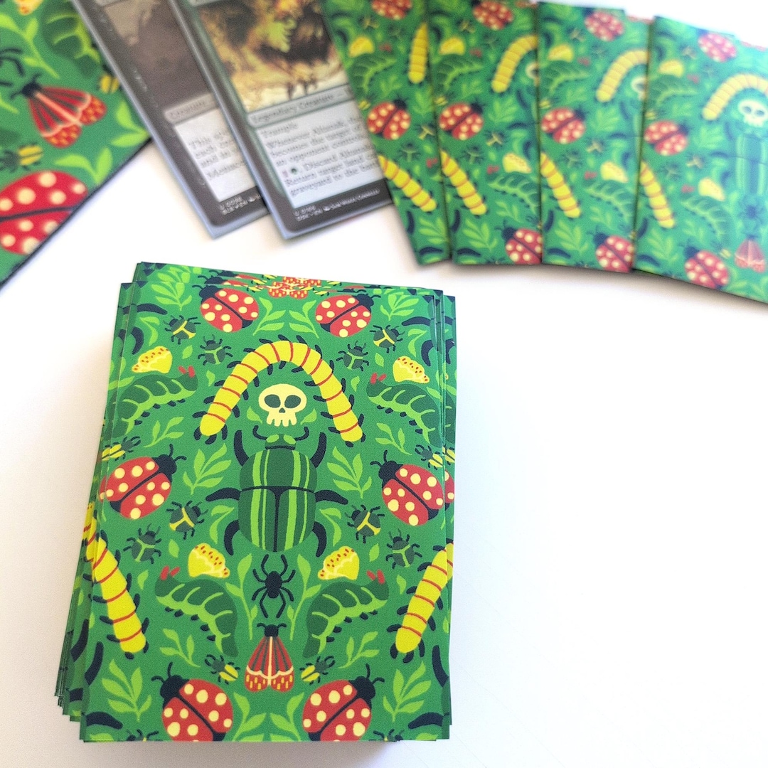 Golgari Insects Card Sleeves, Cute Magic the Gathering Sleeves, Green ...