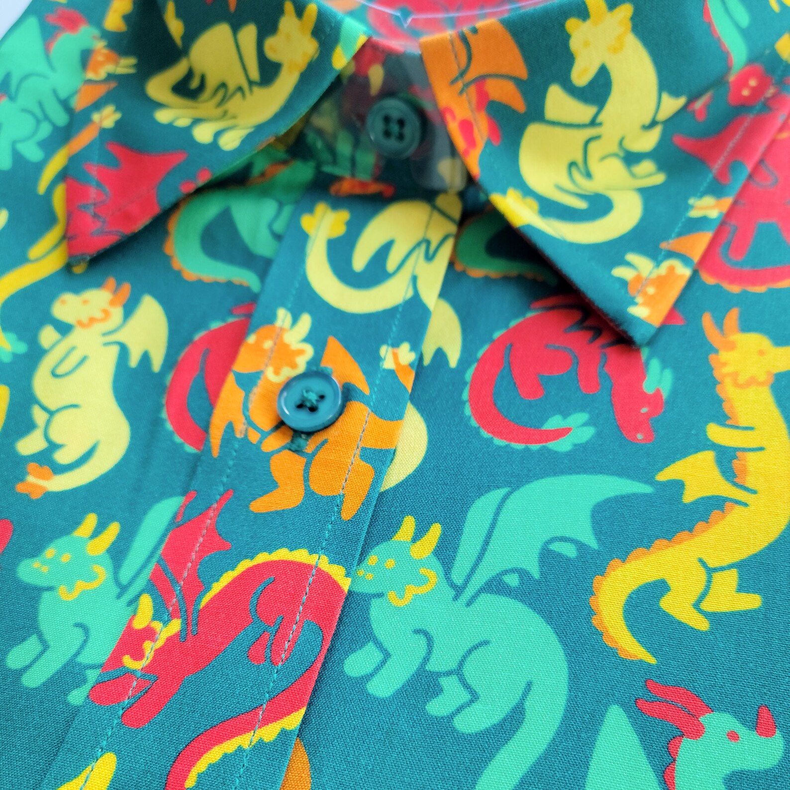 Dragons Women's Button Up Dungeons and Dragons Button Up - Etsy