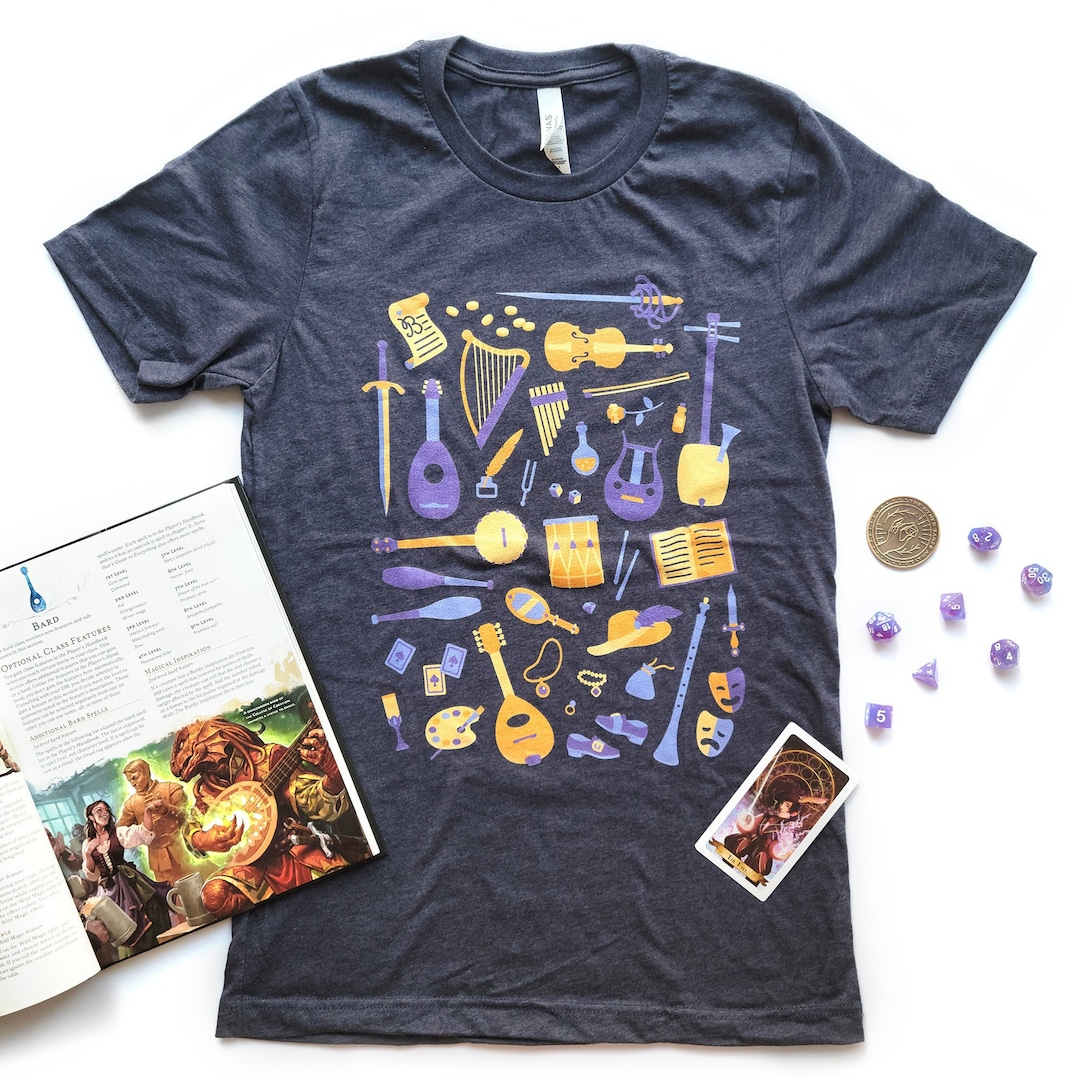 Bard Shirt, Dungeons and Dragons Shirt, Cute D&D Shirt - Etsy