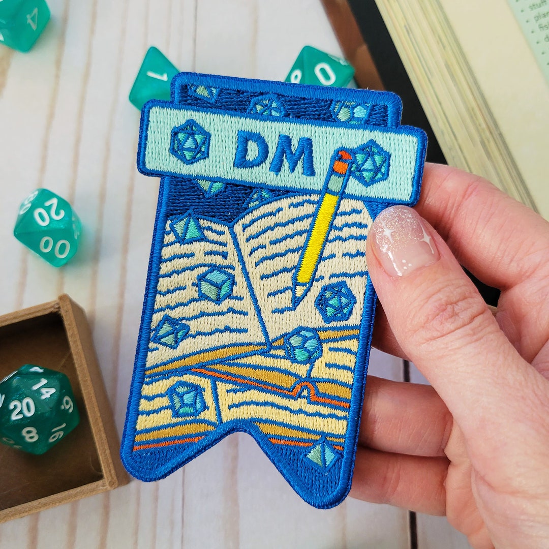 Dungeon Master Embroidered Banner Patch: D&D, Pathfinder Gift - Etsy