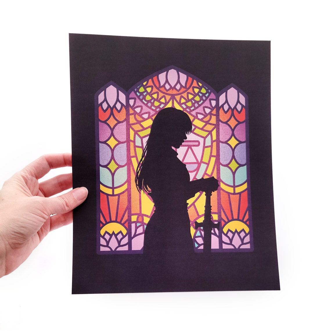 Paladin Window Art Print Dungeons and Dragons Art Print Cute - Etsy
