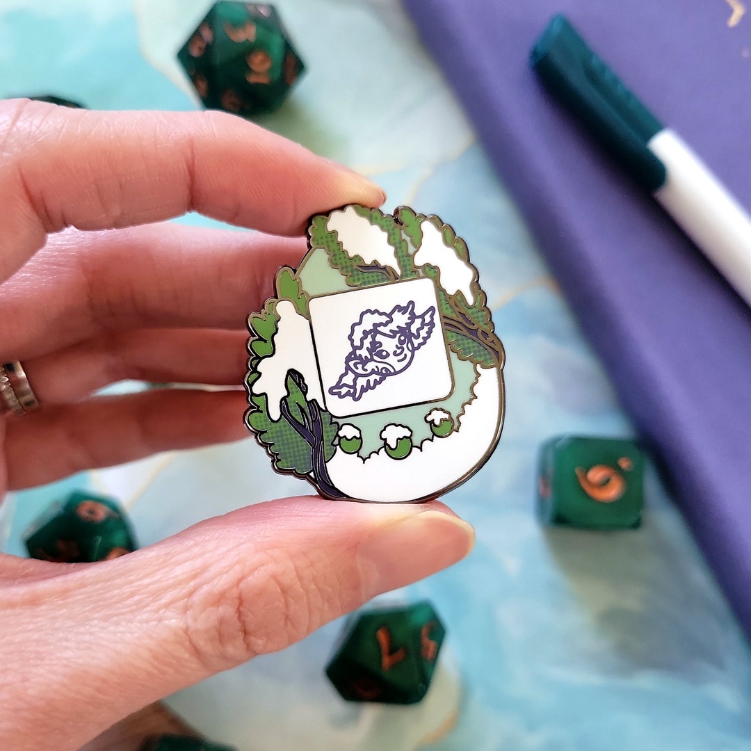 Dryad Tamagotchi Enamel Pin, Dungeons and Dragons Pin, Tabletop RPG Pin ...