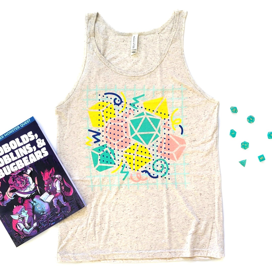 Dungeons and Dragons Retro Tank Top - Lighter 90s Dice Tank Top ...