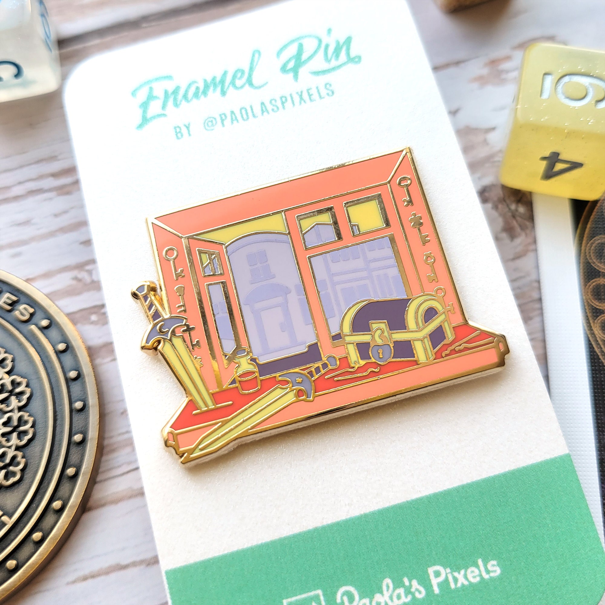 Rogue Window Pin Dnd Enamel Pin Tabletop RPG Pin D&D Pin - Etsy