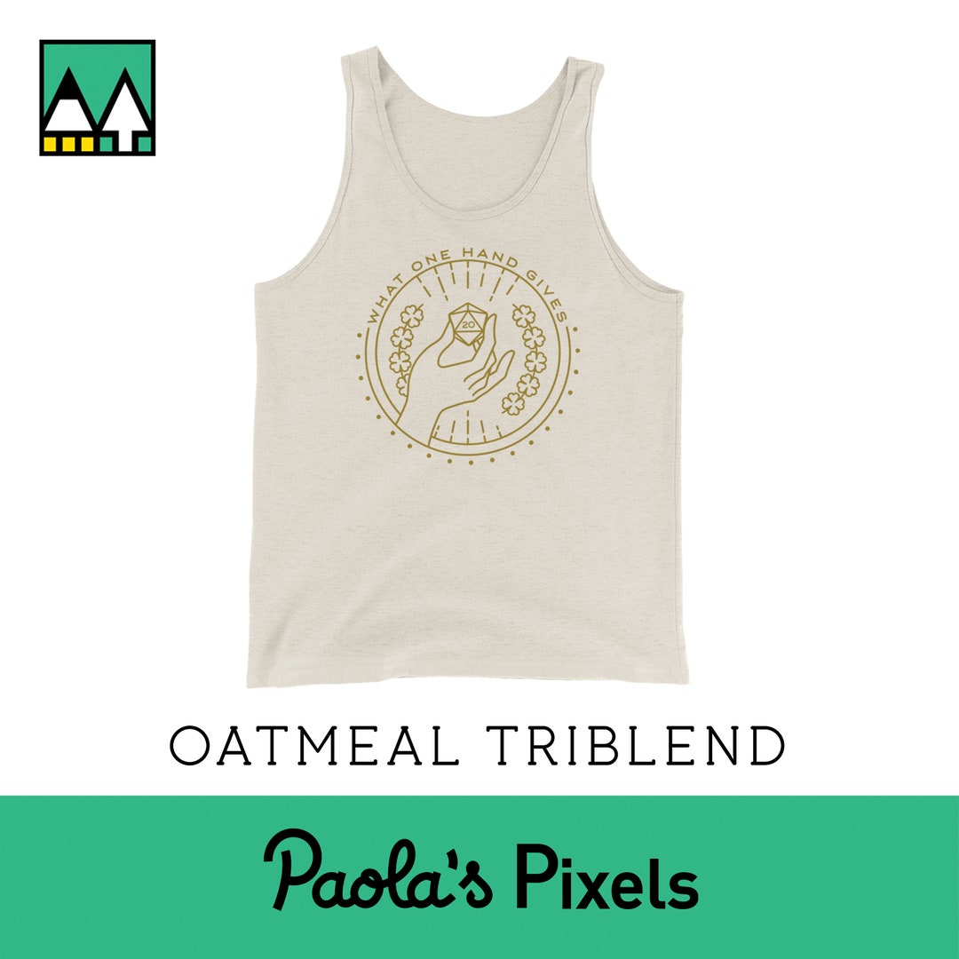 Dungeons and Dragons Tank Top What One Hand Gives the Other Takes Away ...