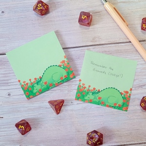 Sleeping Dragon Post-it Notes, Dungeons and Dragons Sticky Notes, D&D ...