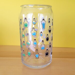 Rainbow Potions Can-shaped Glass: Dungeons and Dragons Drinkware - Etsy