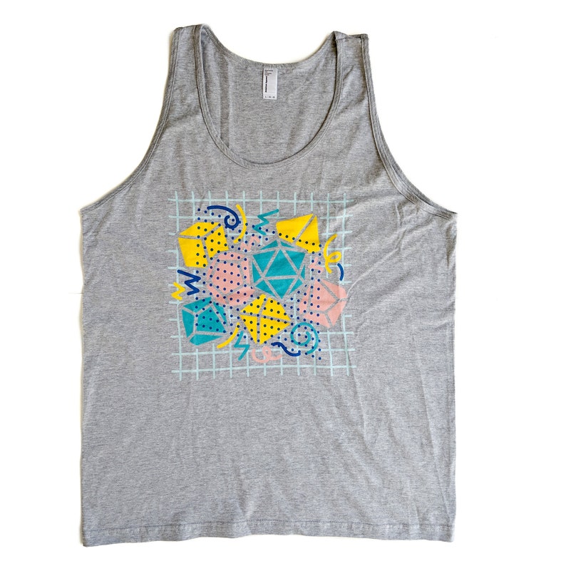 Dungeons and Dragons Retro Tank Top - Lighter 90s Dice Tank Top ...