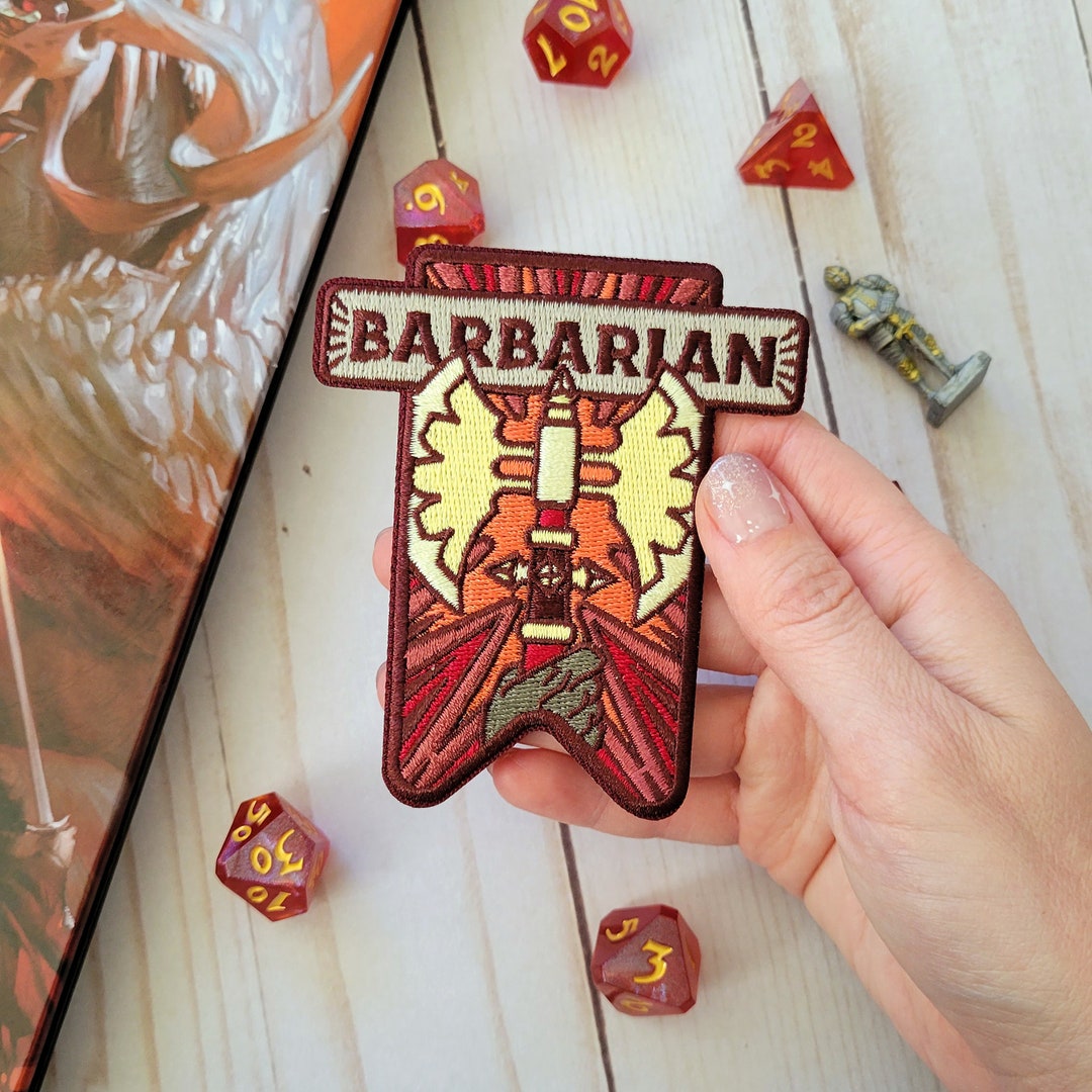 Barbarian Banner Patch Dungeons and Dragons Patch Dnd Patch - Etsy