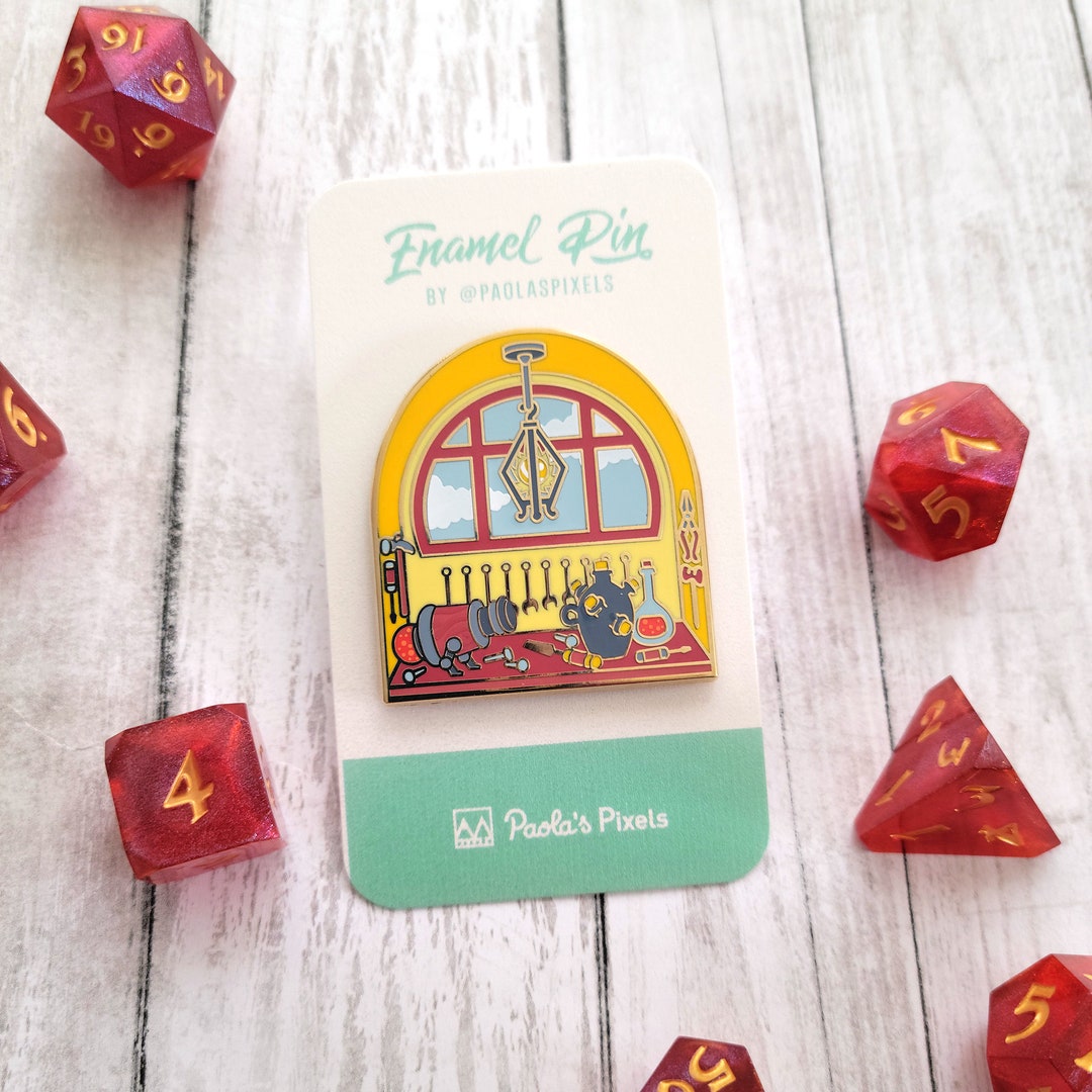 The Artificer Window Pin, Dnd Enamel Pin, Tabletop RPG Pin, D&D Pin - Etsy