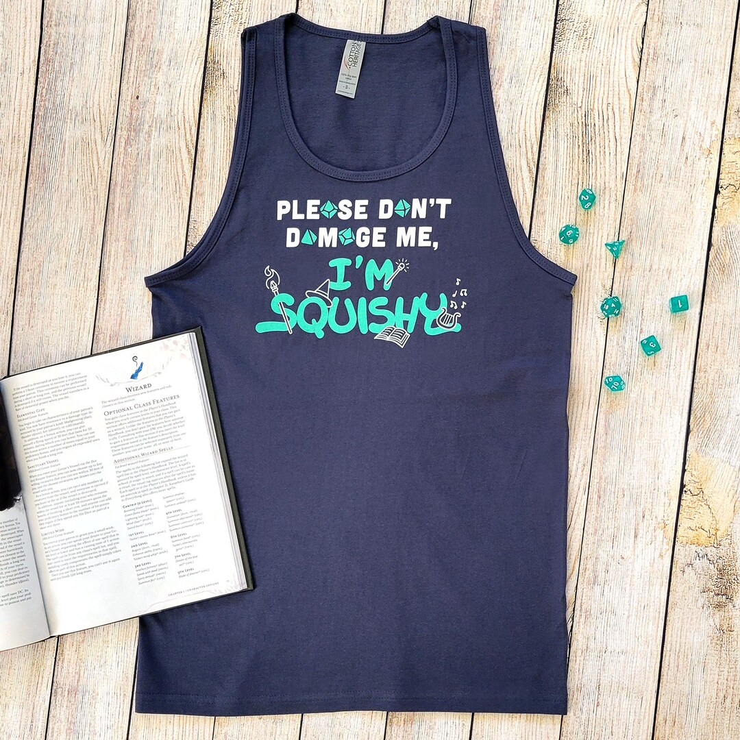 I'm Squishy Tank Top, Dungeons and Dragons Tank Top, Wizard Tank Top - Etsy