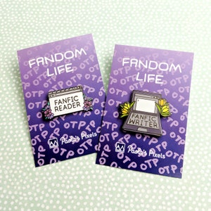 Fanfic Writer Pin, Fandom Enamel Pin, Anime Enamel Pin, Fanfic Writer ...
