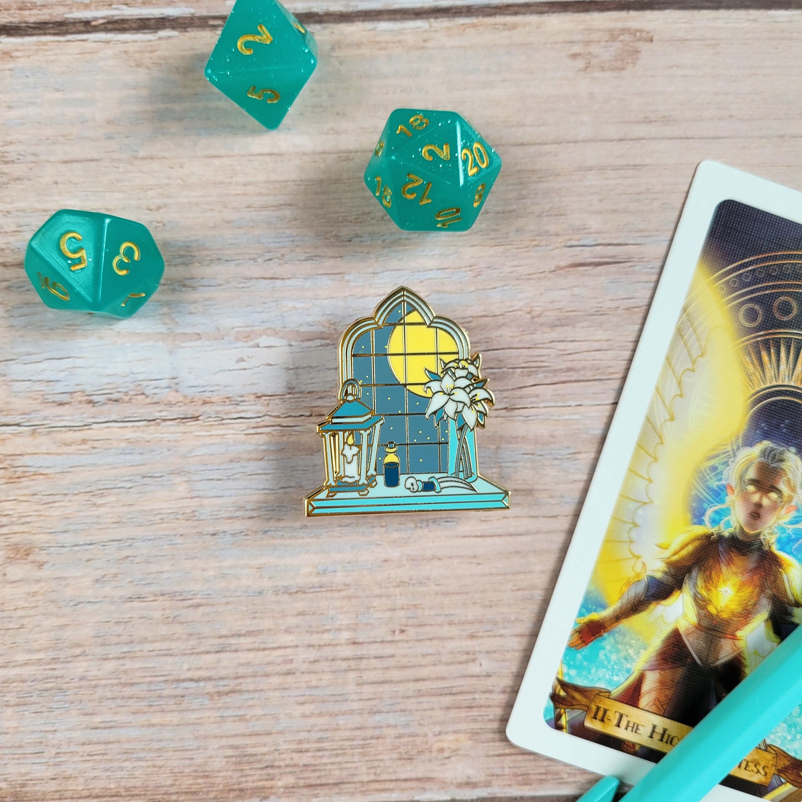 The Necromancer Window Pin Dnd Enamel Pin Tabletop RPG Pin | Etsy