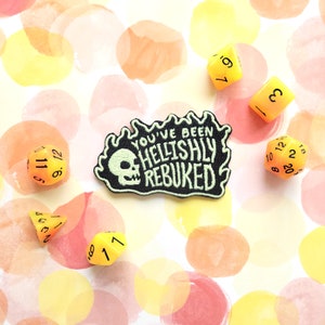 You've Been Hellishly Rebuked Patch, Dnd Patch, D&D Hellish Rebuke ...