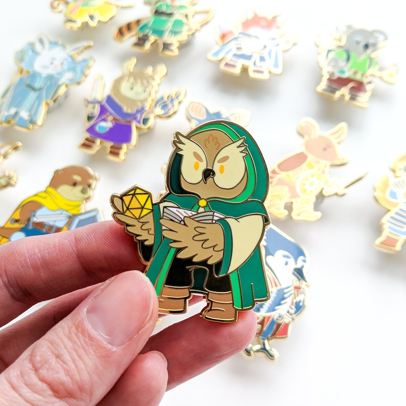 Owl Dungeon Master Enamel Pin Dungeons and Dragons Enamel | Etsy