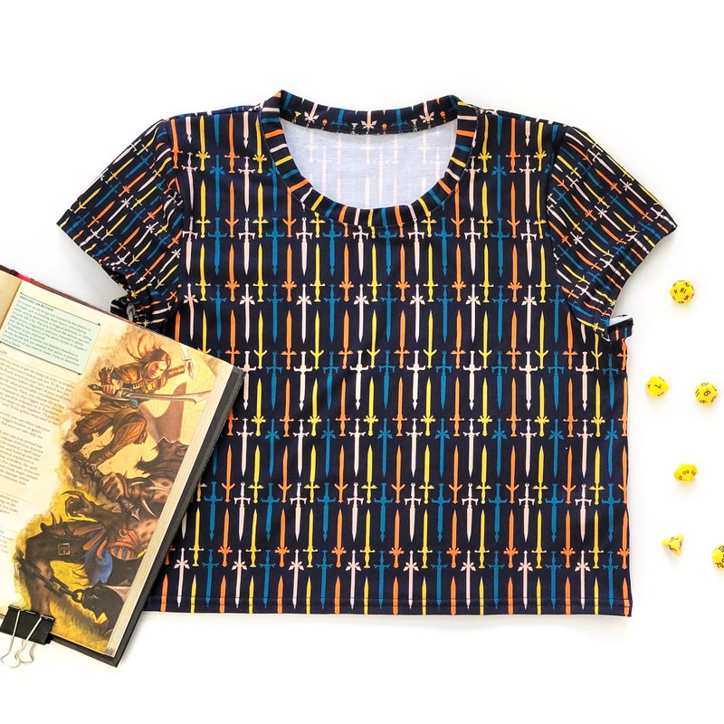 Crop Tops Swords Women - Etsy
