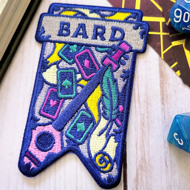 Bard Banner Iron-on Patch: Dungeons and Dragons RPG - Etsy