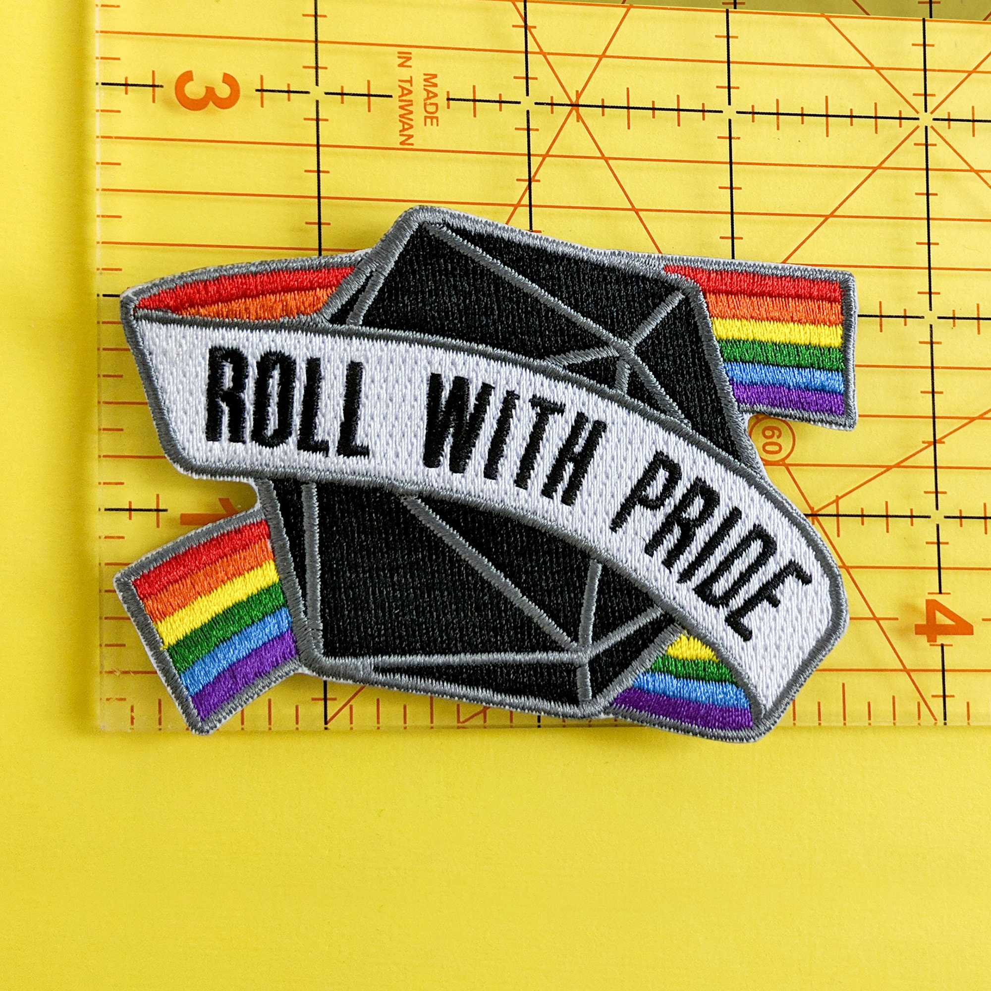 Roll With Pride Patch Dungeons and Dragons Patch Gaymer | Etsy