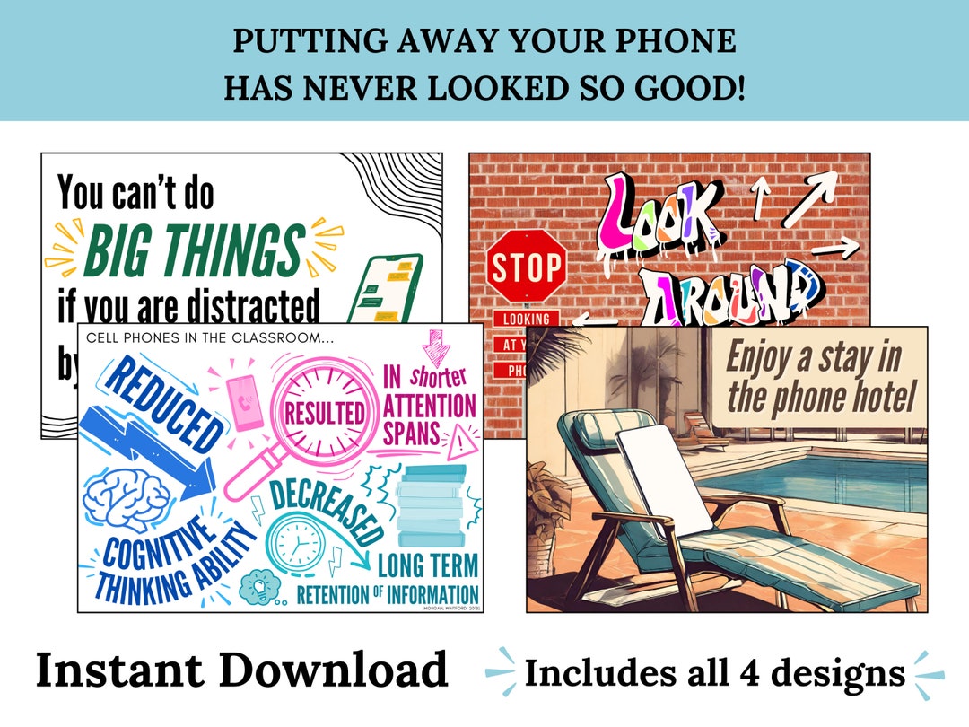 Phone "hotel" Signs for a Distraction Free Experience - Etsy