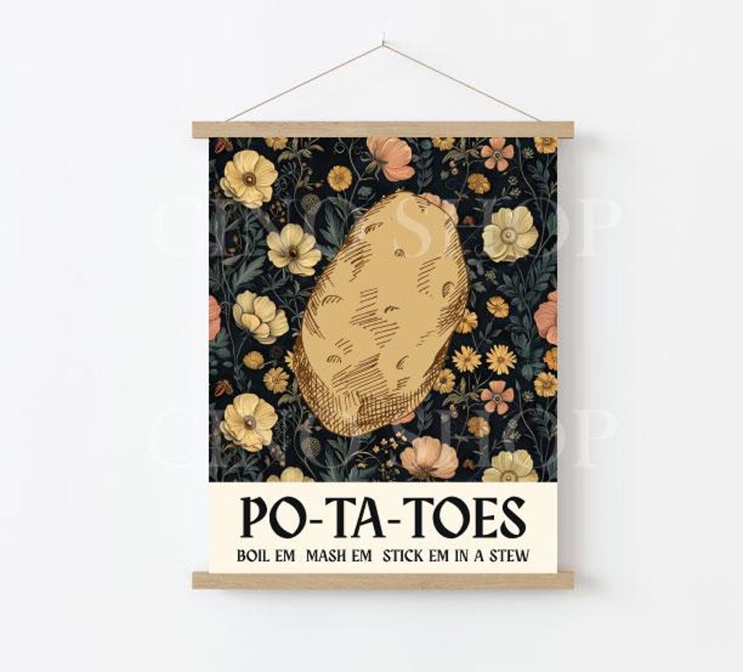 Po-ta-toes LOTR Hobbit Print PDF Printable Wall Art Print - Etsy