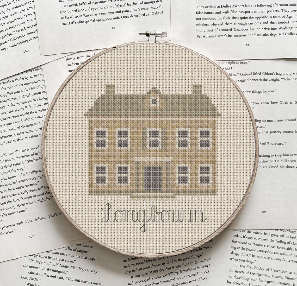 Longbourn Bennet House Cross Stitch PDF PATTERN Jane Austen Pride ...