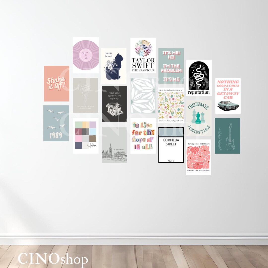 Taylor Swift PDF Printable Wall Art 19 Print Collection 5x7" - Etsy