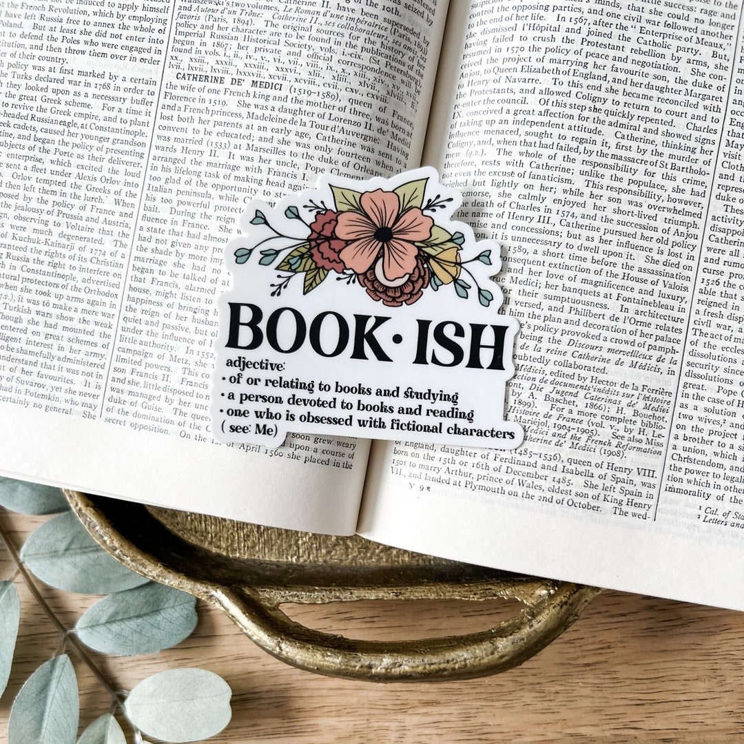 Bookish Definition Floral Waterproof Sticker 3x2.75” - Etsy
