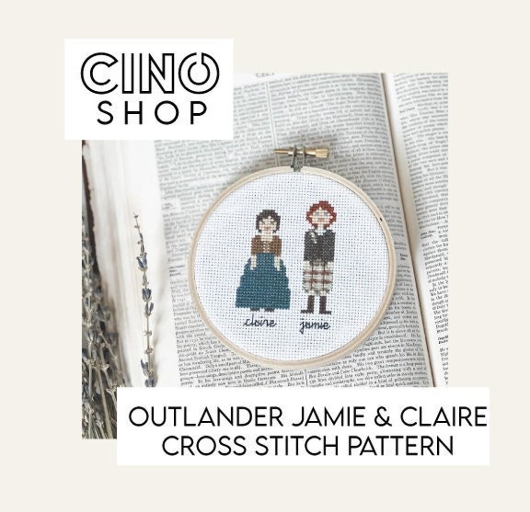 Jamie & Claire OUTLANDER Cross Stitch PDF PATTERN - Etsy