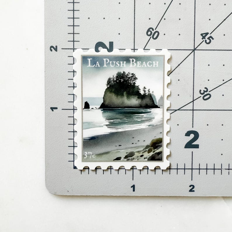La Push Beach Vinyl Sticker – Stamp-style Decal | Waterproof Vinyl for ...