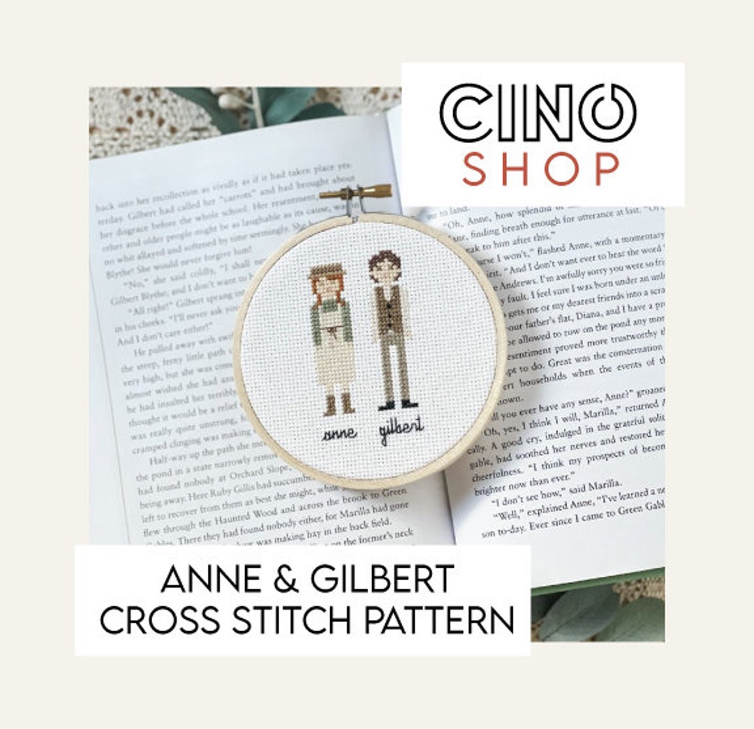 Anne & Gilbert Cross Stitch PDF PATTERN Green Gables Classic Book - Etsy