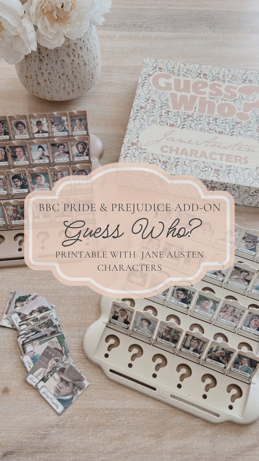 ADD_ON BBC Pride and Prejudice Characters-jane Austen Character Game ...