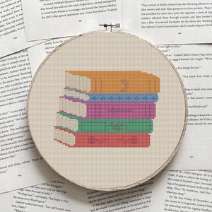 ACOTAR Book Stack Bookish Cross Stitch PDF PATTERN - Etsy