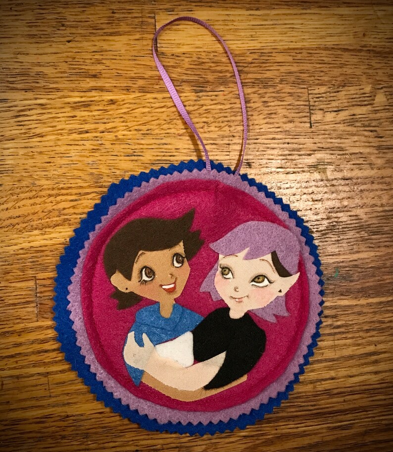 Lumity Luz and Amity Owl House Christmas Tree Ornament Felt - Etsy