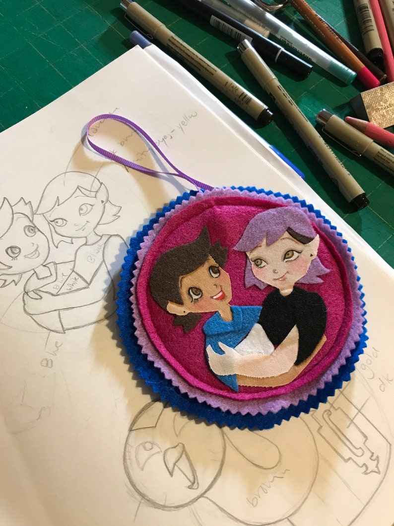 Lumity Luz and Amity Owl House Christmas Tree Ornament Felt - Etsy