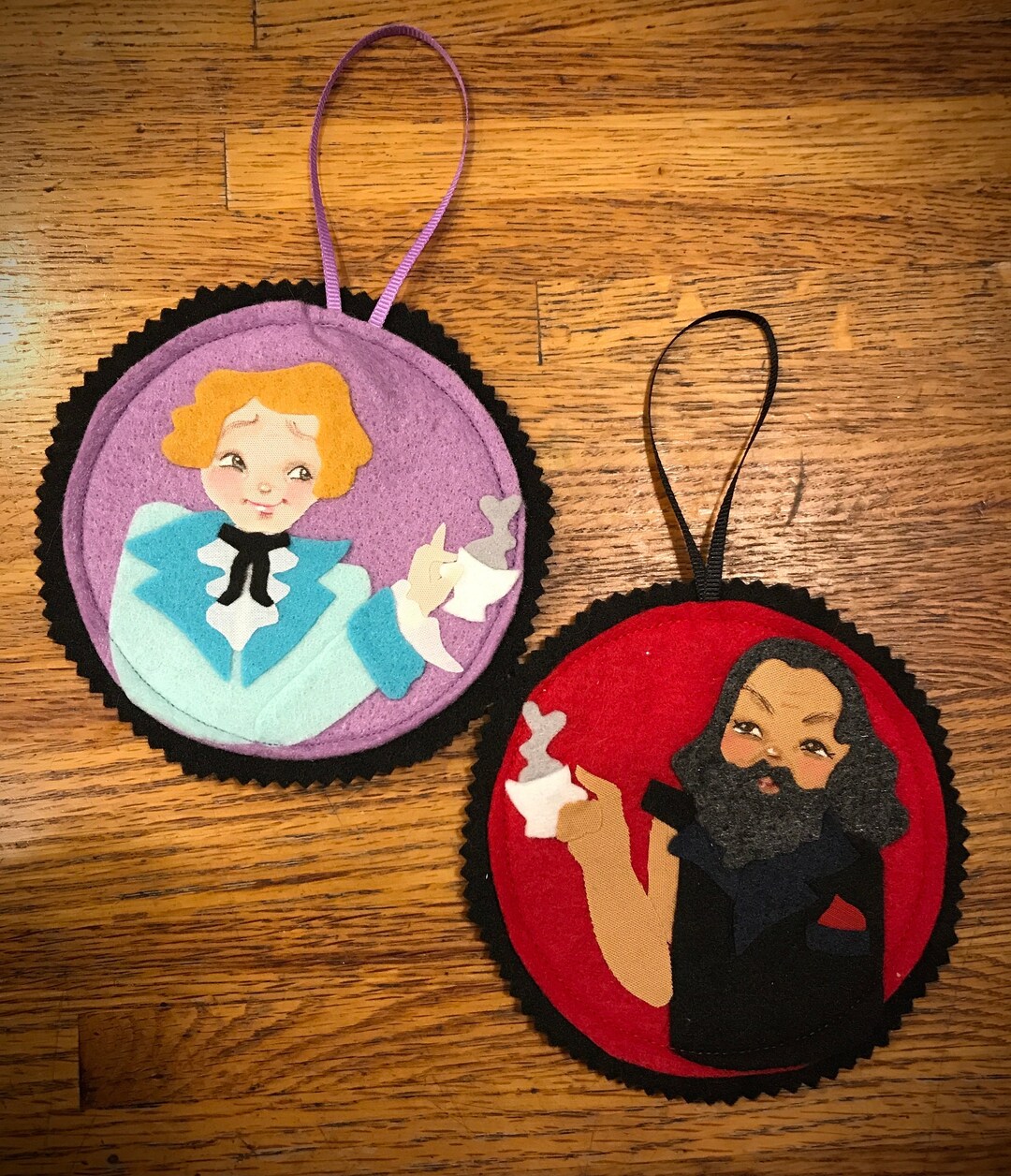 OFMD Stede Bonnet & Blackbeard 2 Pc Set Christmas Tree Ornament, Our ...