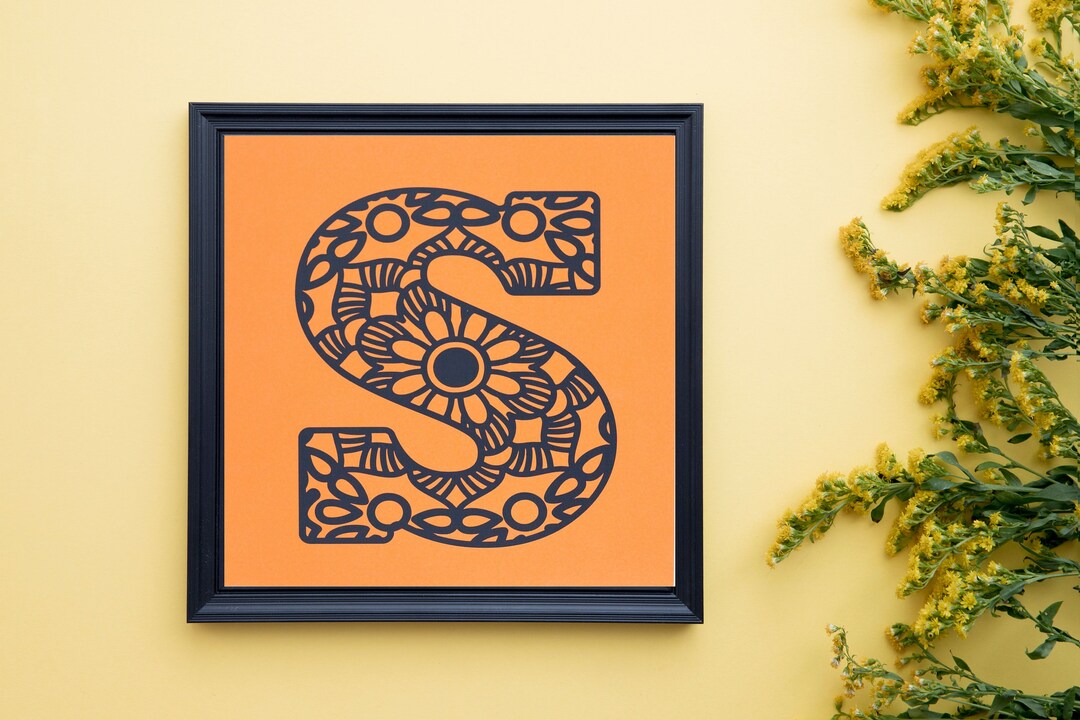Handmade Alphabet Letter 'S' Vinyl Wall Art Hanging Decor - Etsy
