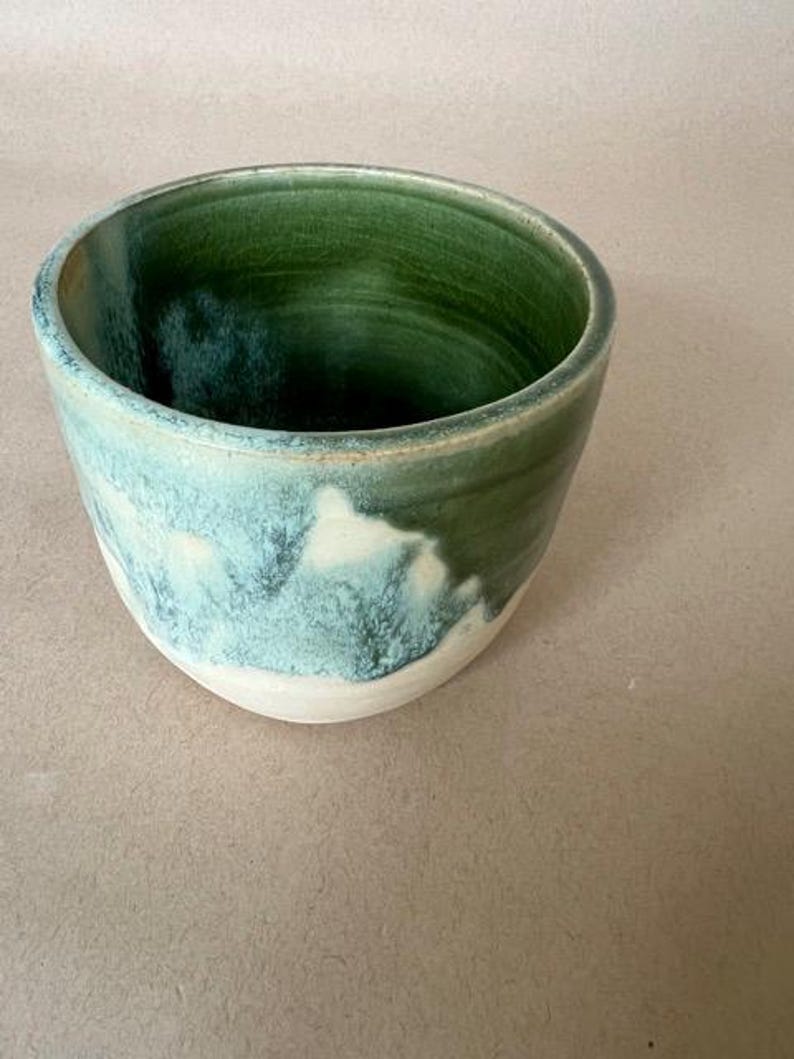 Ceramic Vessel With Drippy Glaze - Etsy