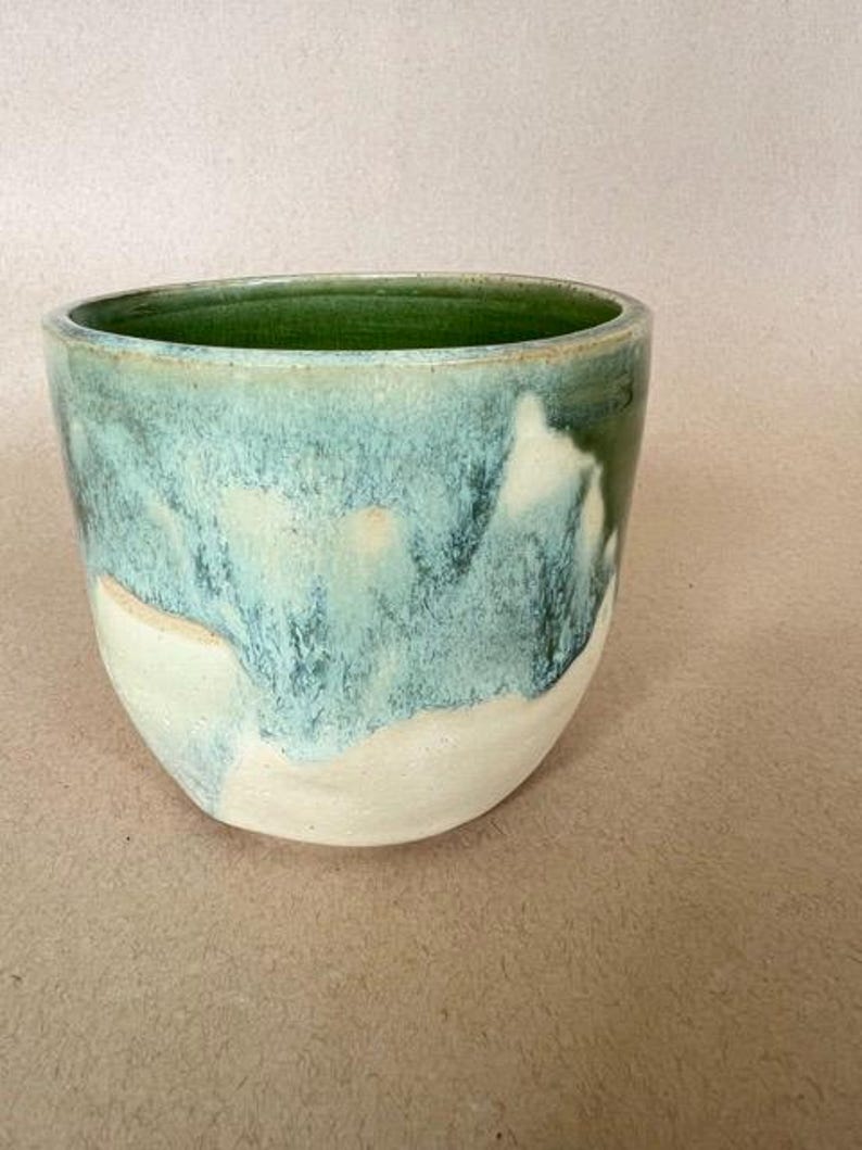 Ceramic Vessel With Drippy Glaze - Etsy