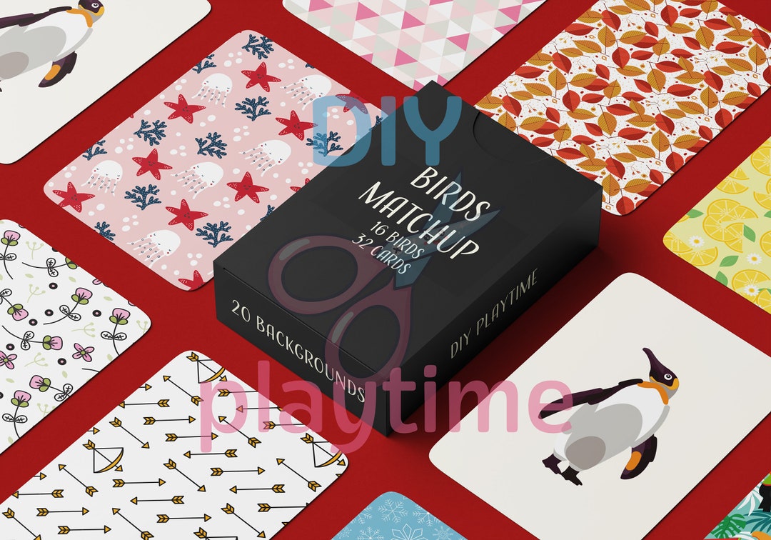 Birds Match-up DIY Game Printable Game Family Game Kids Game Fun ...