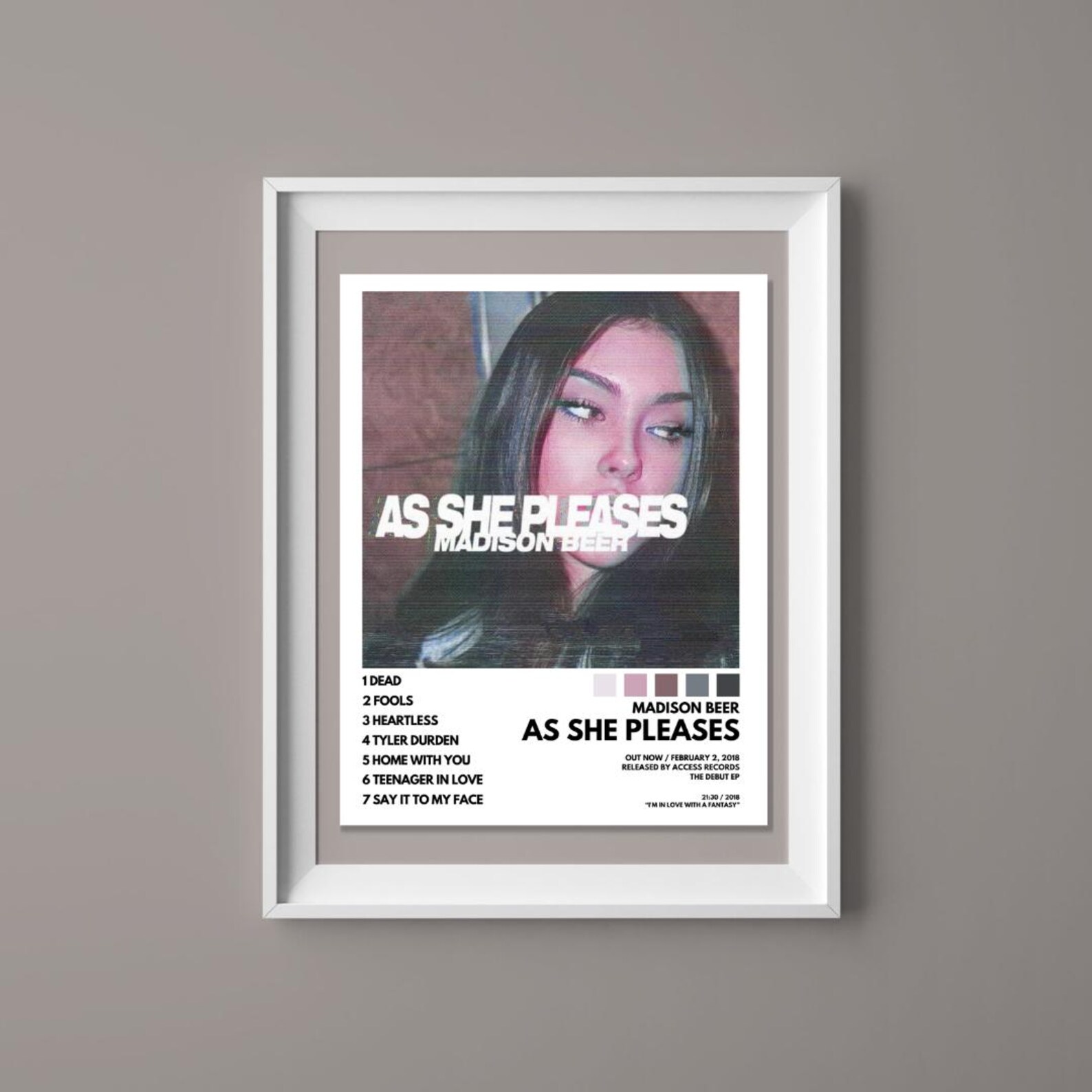 Madison Beer as She Pleases Poster, Digital Poster, Music Poster ...