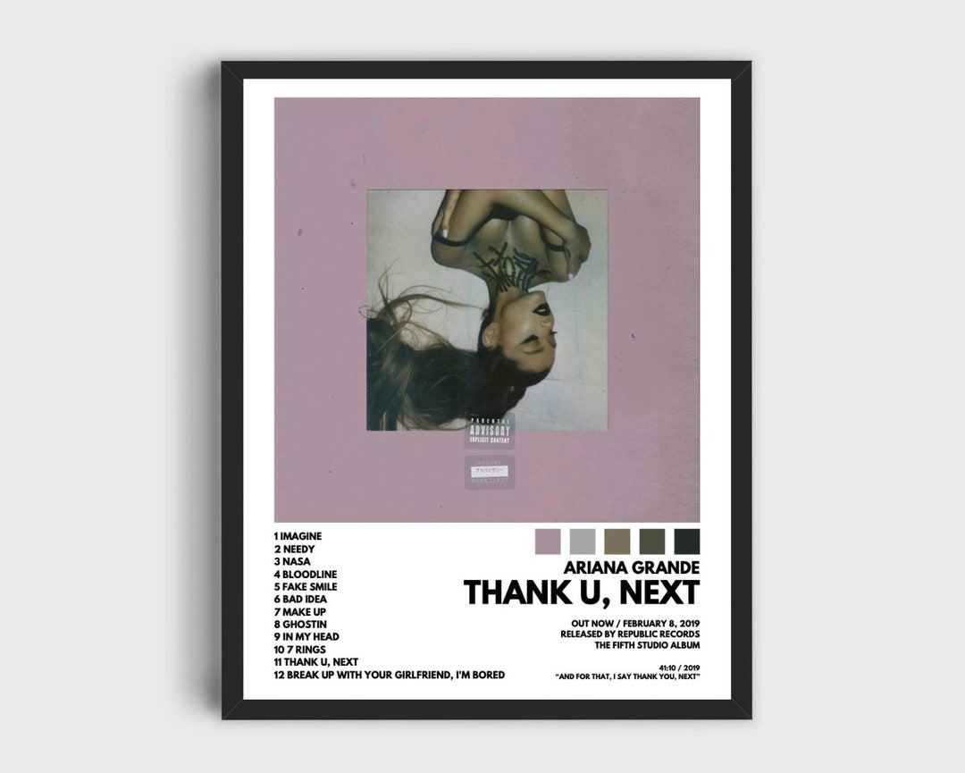 Ariana Grande Thank U, Next Poster, Digital Poster, Music Poster ...